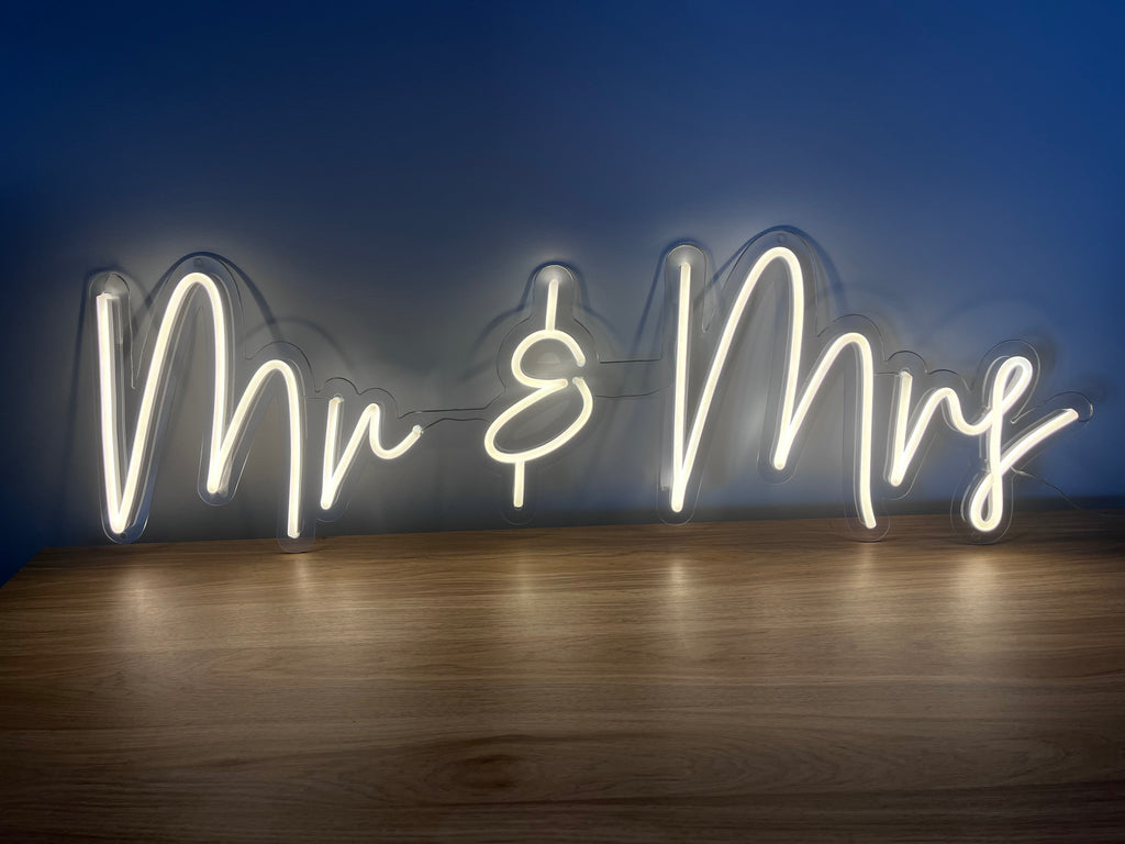 Mr & Mrs LED Neon Sign | Perfect for Weddings and Celebrations